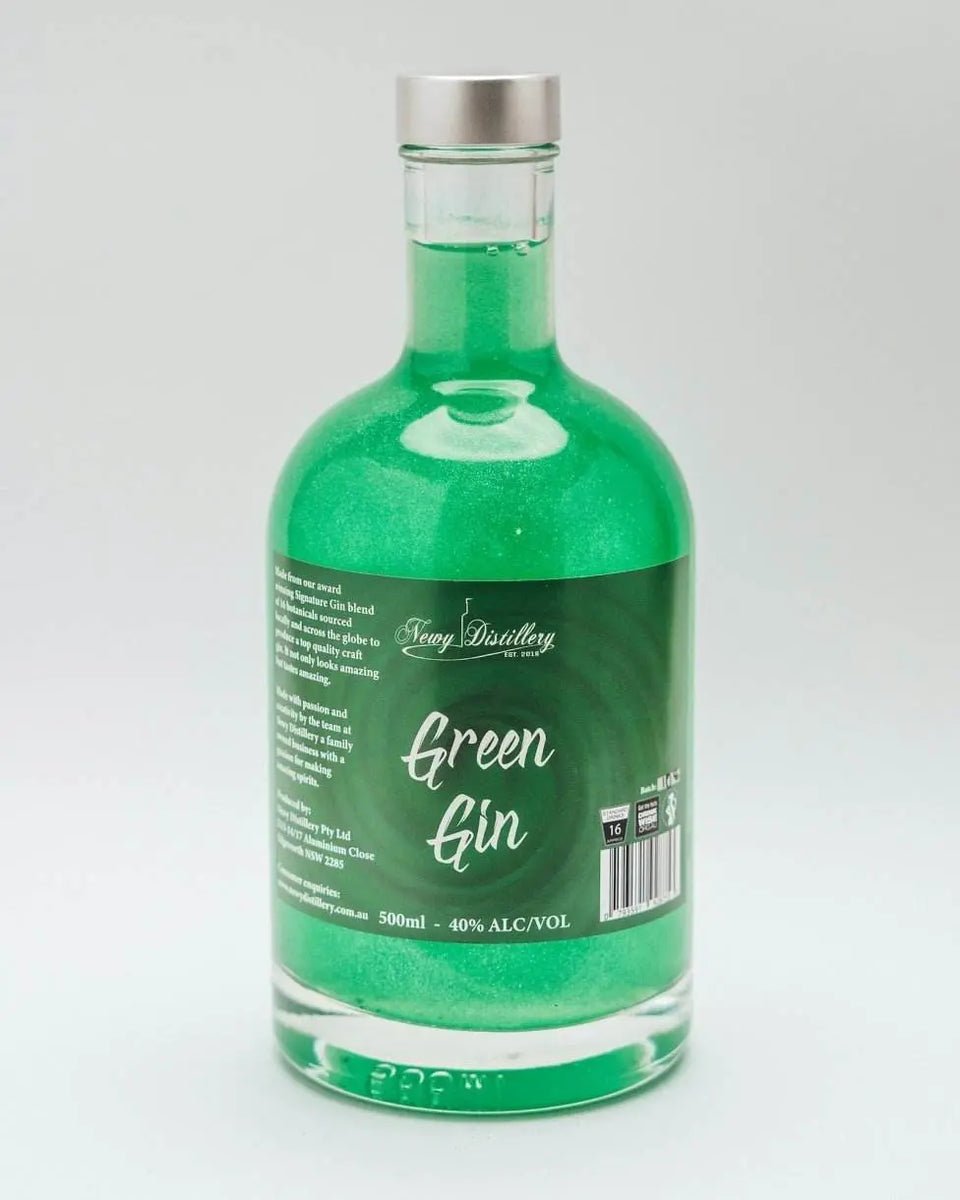 Green Gin | Coloured Shimmer Gin | Newy Distillery