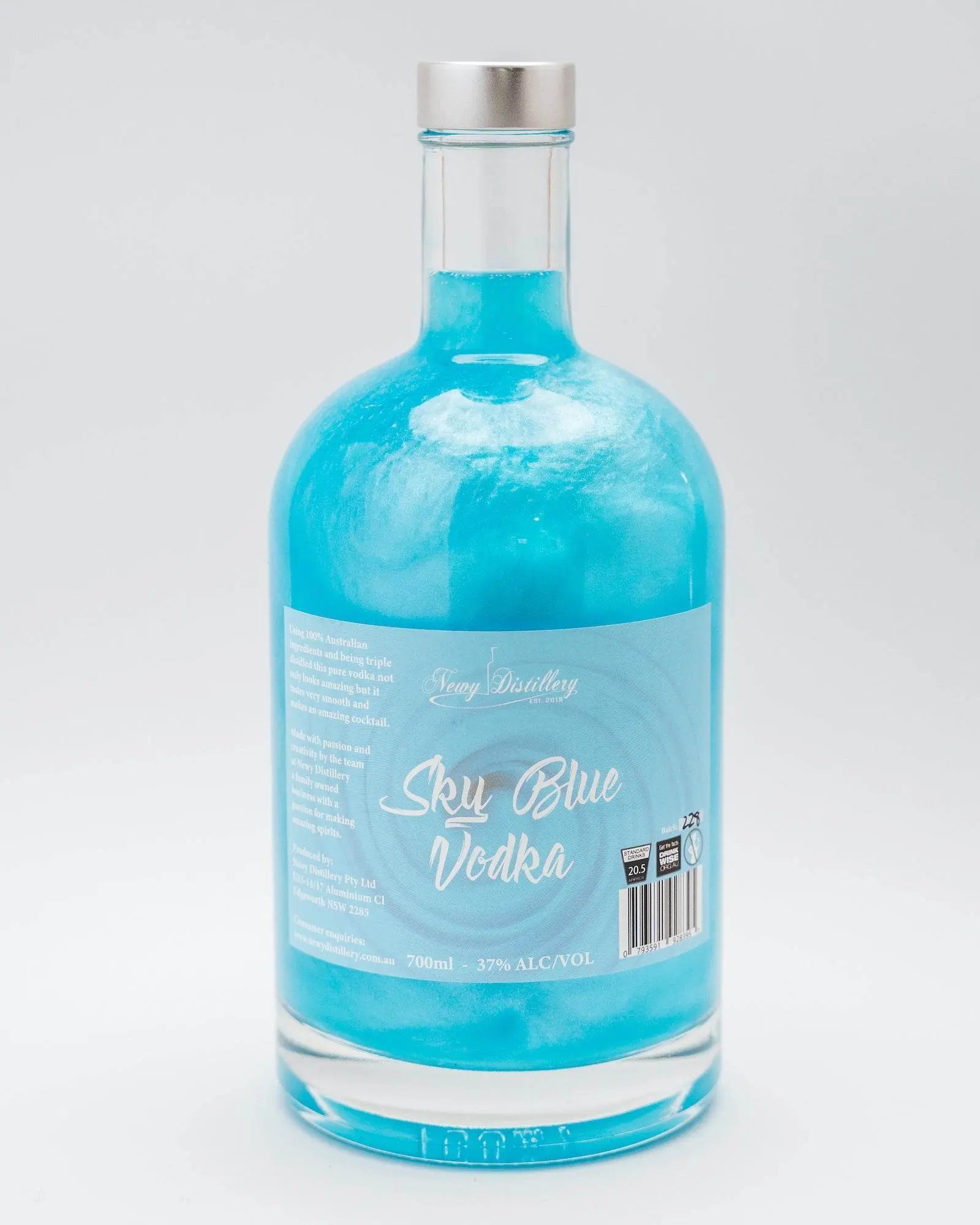 Sky Blue Shimmer Vodka | Stunning Glittery Vodka | Newy Distillery